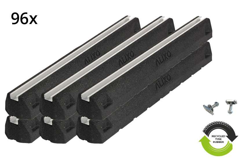 Alixo - 1 palet Alixo Foot 1000mm - 96 blocks incl fittings M8x30