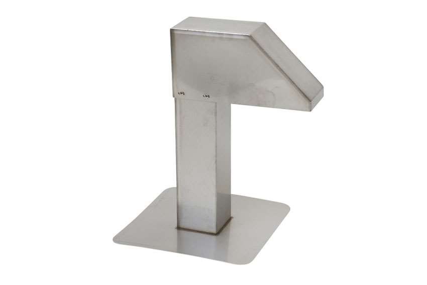 Alixo - Roof inlet 125x125mm - 1 outlet - stainless steel 1.5mm