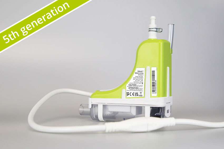 Aspen Pumps - Xtra - Aspen Silent+ Mini Lime pomp - 134x45x145mm