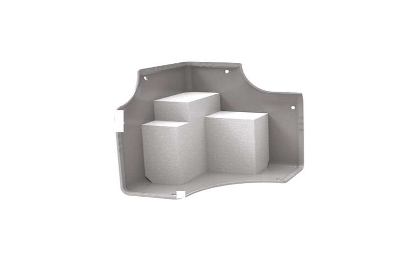 Linum - Corner joint for panel frame - 100mm left - 4pce/pck