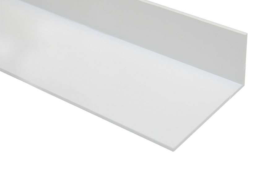CoolX - L-shaped pvc mount. profile - 50x50x1.4mm - 3mtr/lng