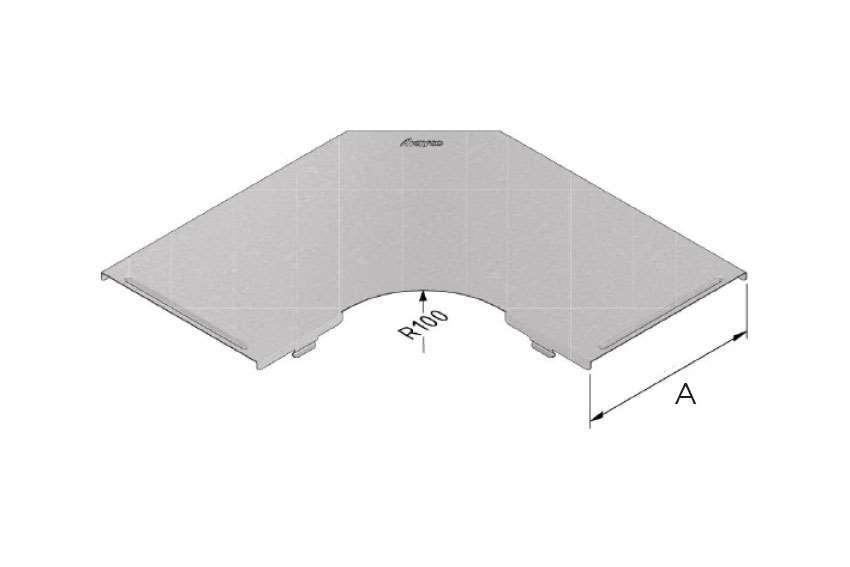 Trayco - Cable tray cover 200mm sendzimir