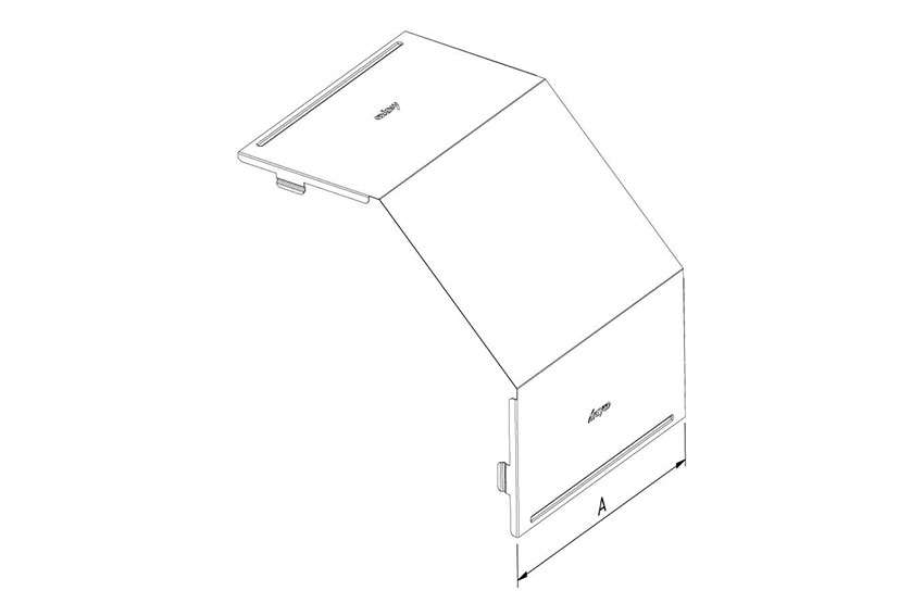 Trayco - Cable tray cover falling bend 100mm - sendzimir