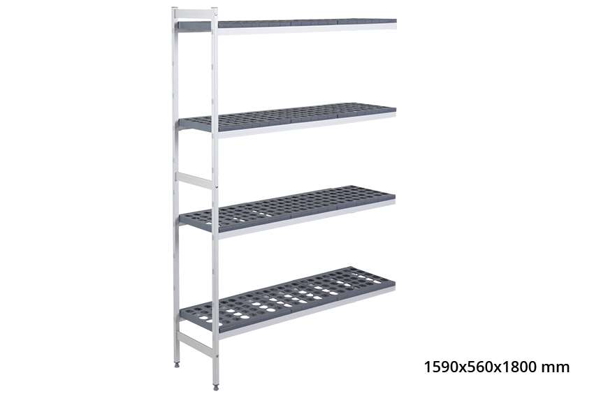 Fermostock - Extension rack 5711 - 1590x560x1800mm - 4 shelves - 5711