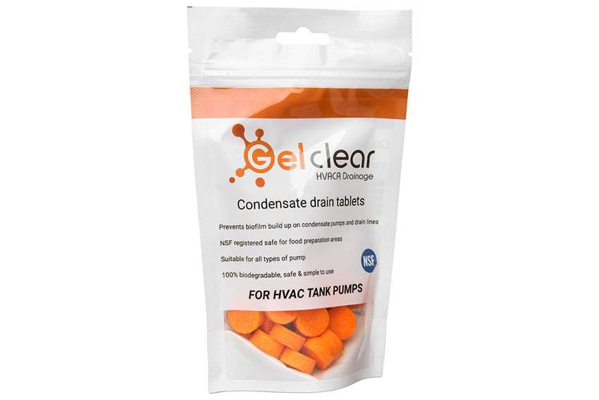 Gel Clear - Condensate draining tablets - for tank pumps 25pce/pck