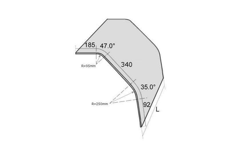 WARSTA - Warsteiner Alu - Tempered glass short vers. length 943mm