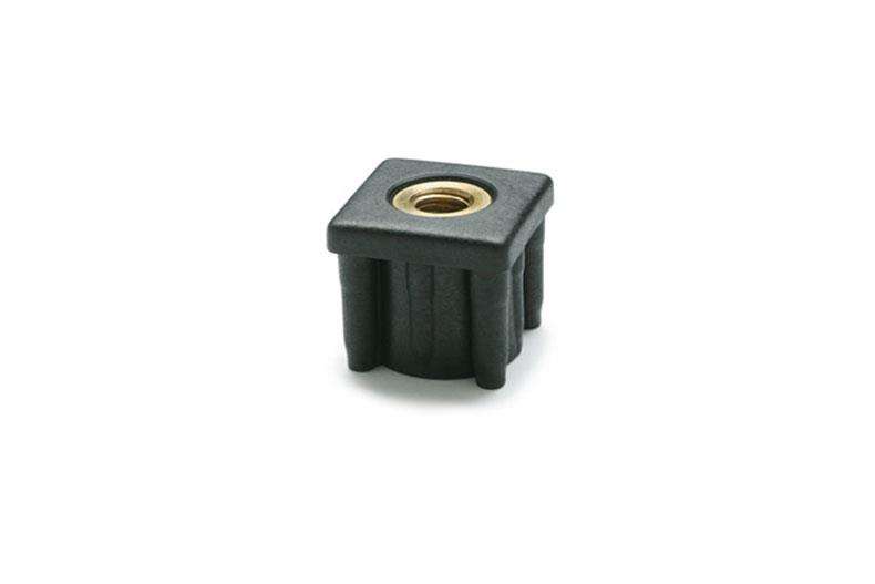 Linum - Threaded plastic tube cap - 40x40x1.2mm m12 h=38mm 6000n